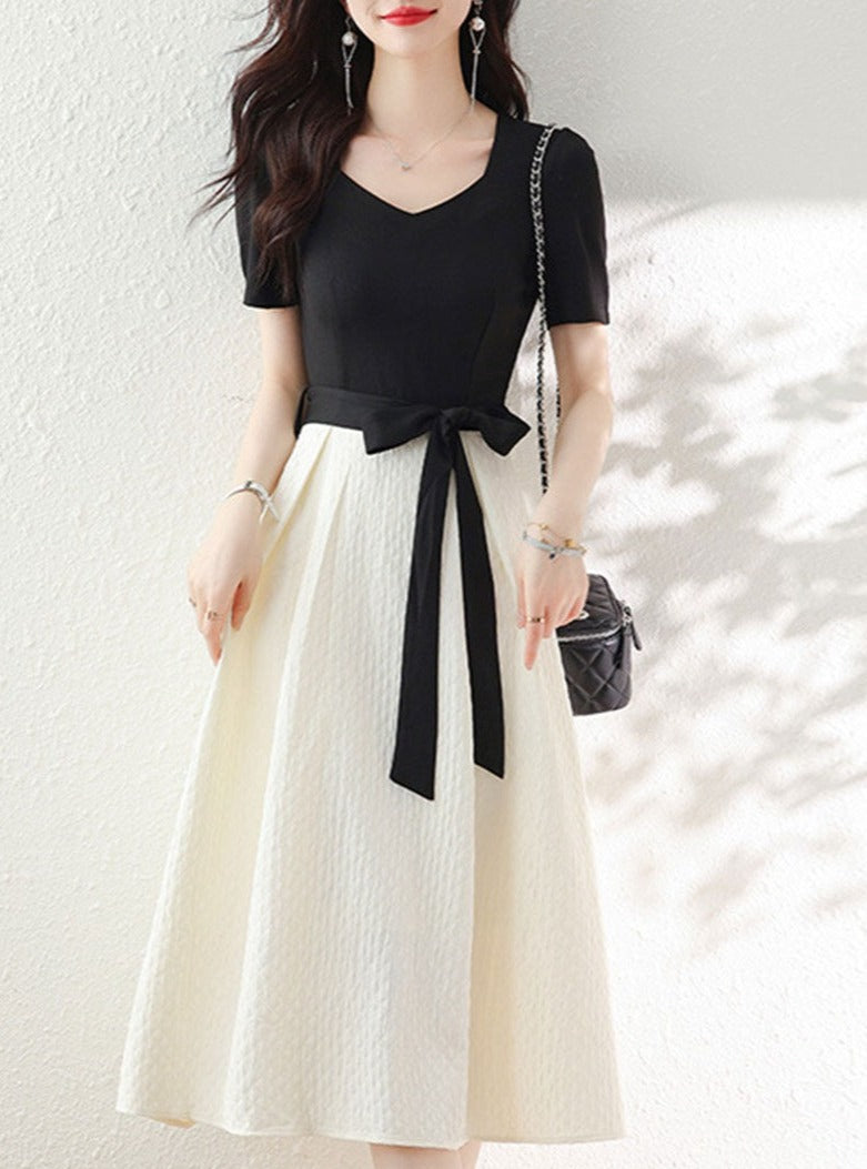 Peyton Classic Bow Tie Slim Dress – Roselili